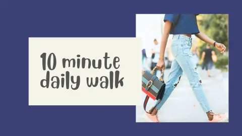 Walking program - 10 minute daily schedule for weight loss