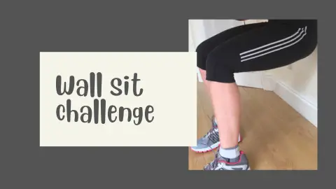 Wall sit challenge - do this every day for improved leg strength