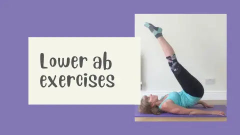 Lower ab exercises for beginners - simple routine with free printable