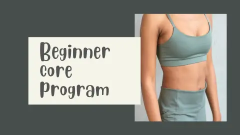 Beginner core exercises 6 week program