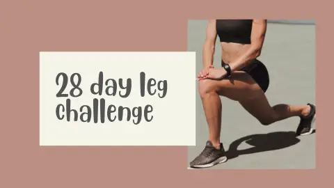 28 day leg challenge to improve your thighs