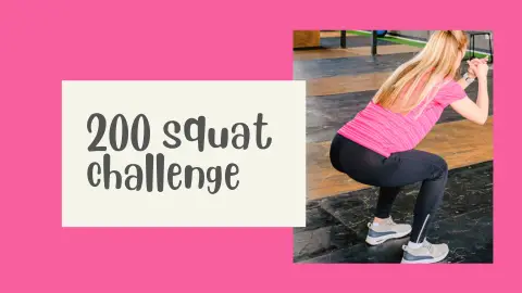 200 squat challenge with free printable stickers