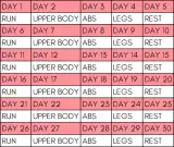 30 day workout plan for full body fitness - My Fitness Planner