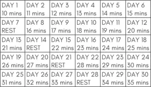 Monthly walking challenge - a year of walking workouts - My Fitness Planner