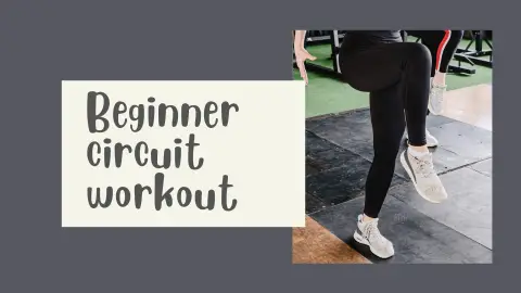 Beginner circuit workout - simple 8 exercise routine
