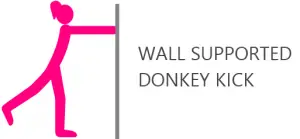 Standing donkey kicks challenge to tone up your glutes