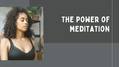 Meditation - a powerful way to reduce stress and anxiety