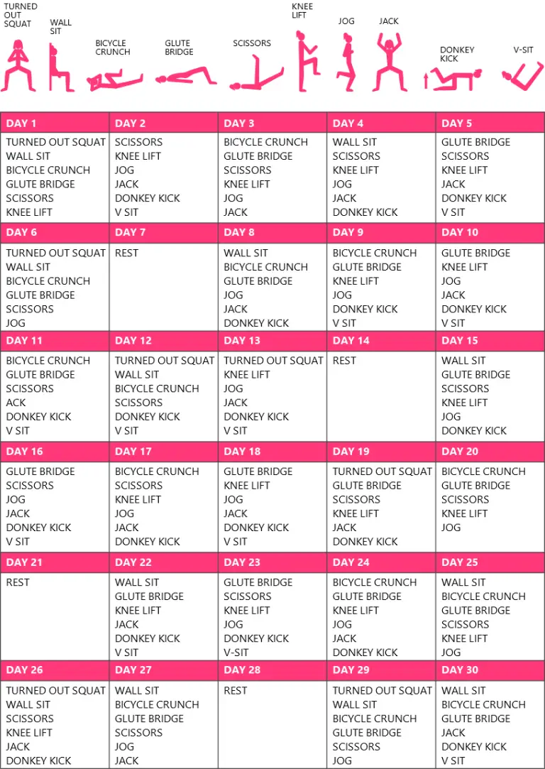 April fitness challenge - My Fitness Planner